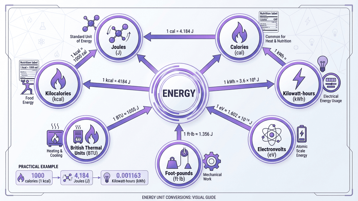 Energy Conversion Guide | Joules to Calories, kWh to BTU【2025】 - Tool Master Blog